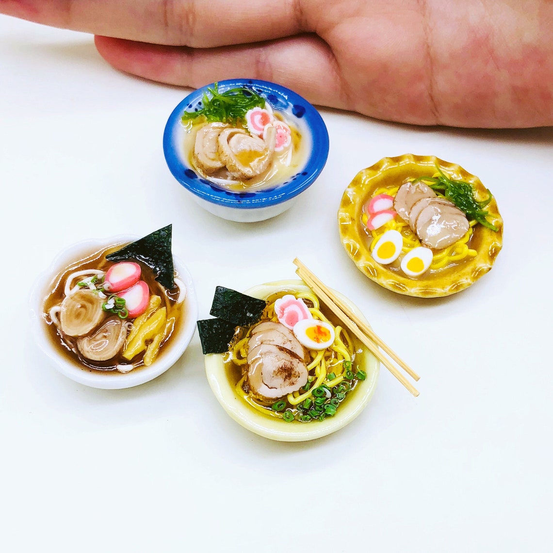 Miniature Ramen Japanese Cuisine in Ceramic Bowl Size 25 Mm - Etsy
