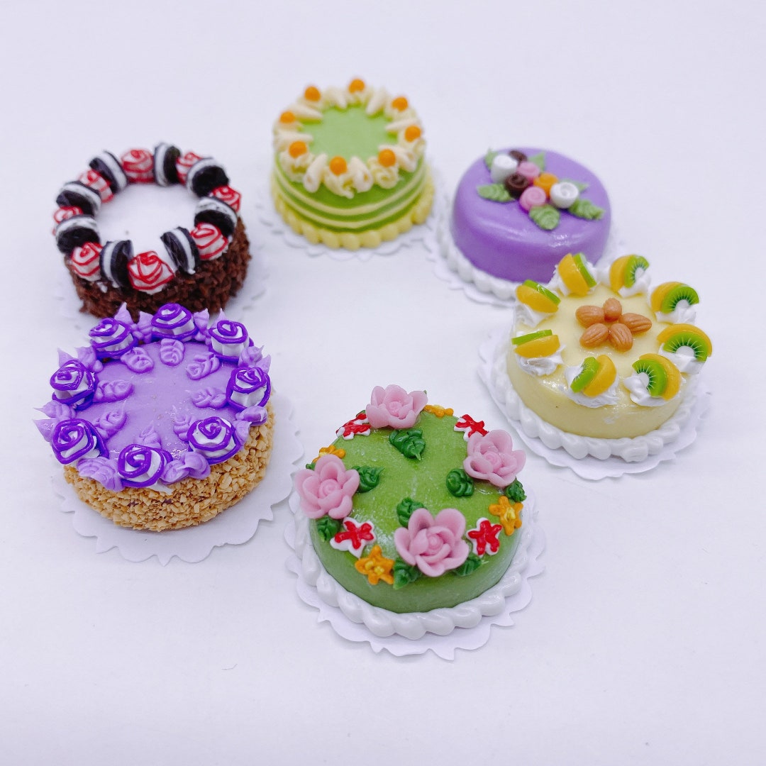 Miniature Sweet Cake, Miniature Fake Cake, Dollhouse Cake, Dolls and ...
