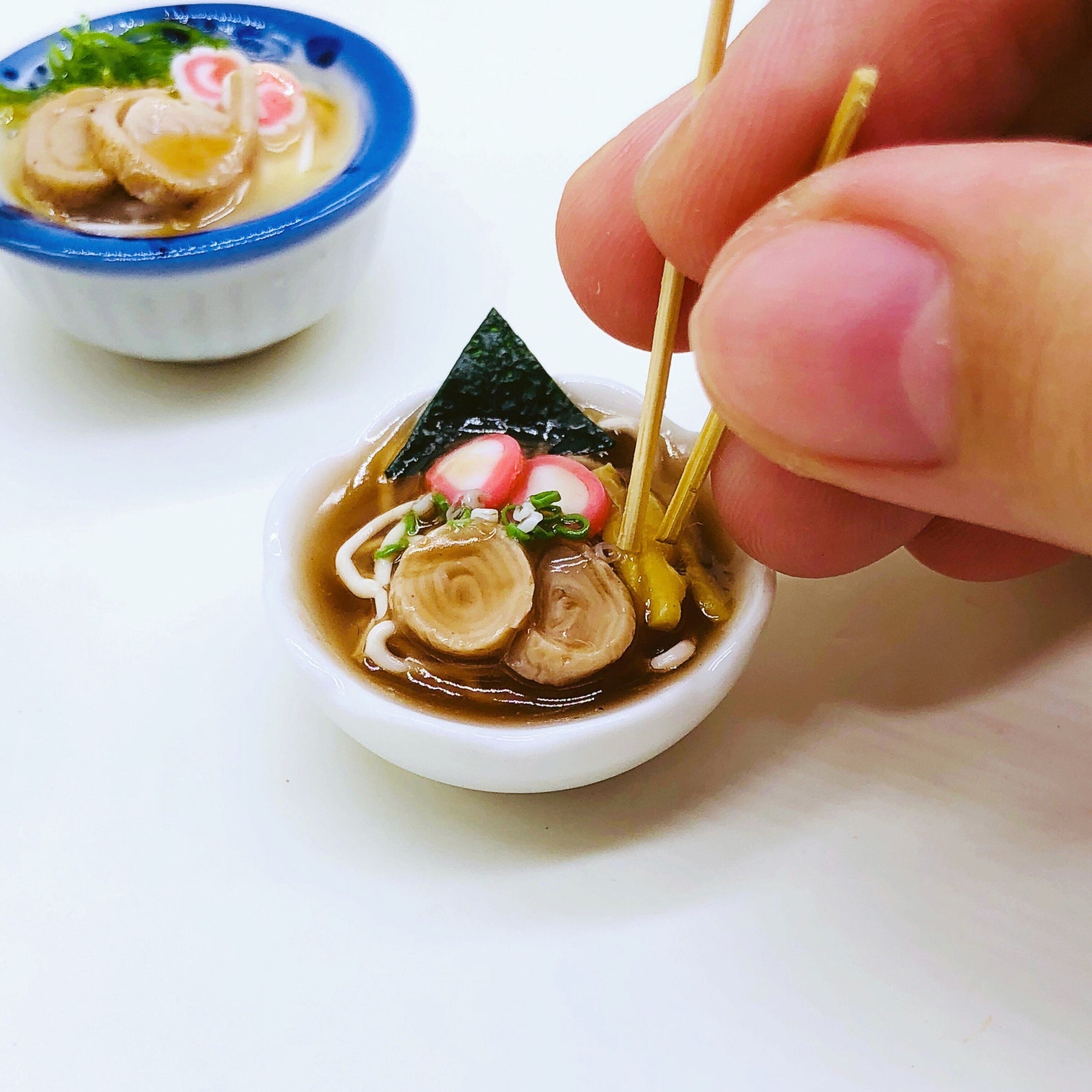 Miniature Ramen Japanese Cuisine in Ceramic Bowl Size 25 Mm - Etsy