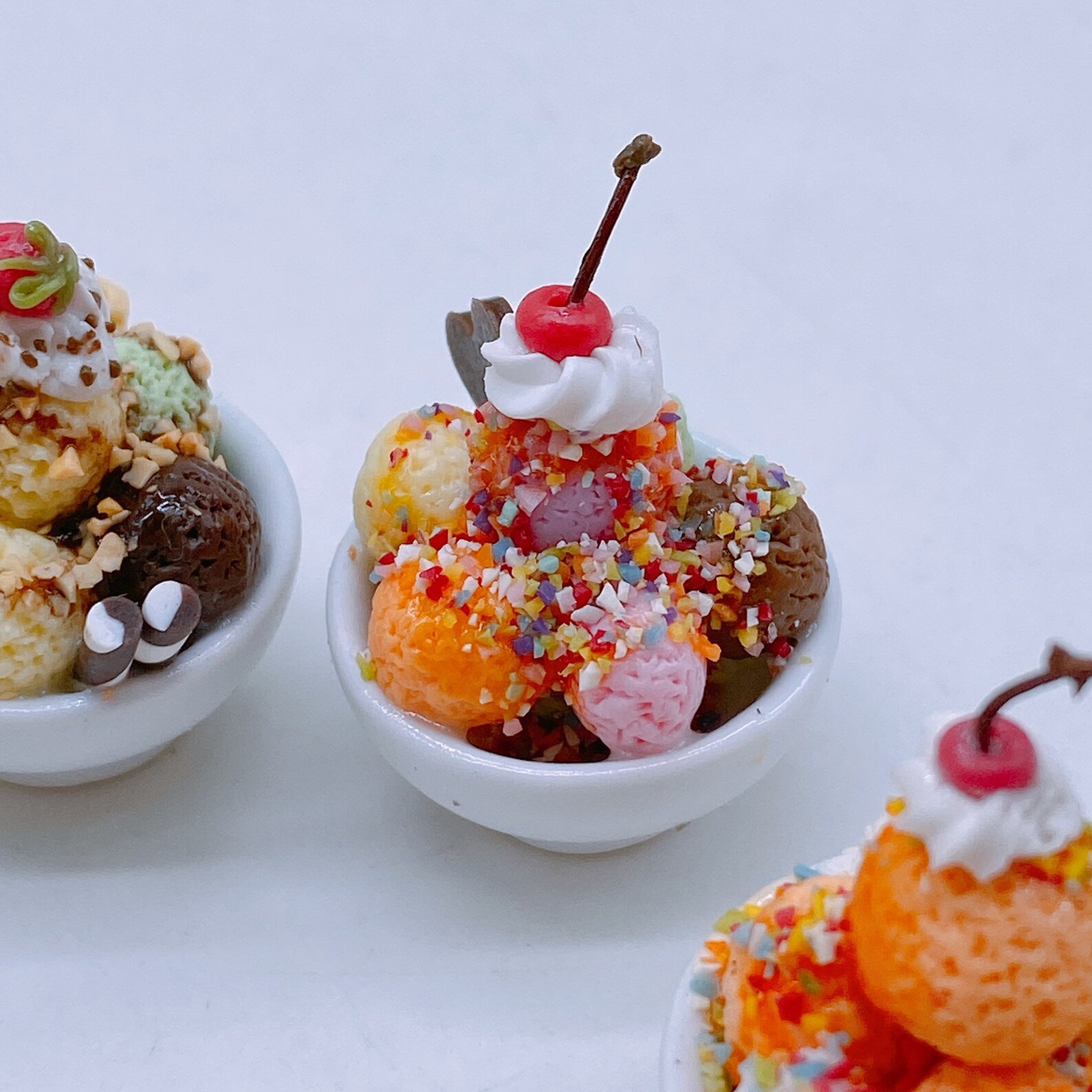 6 Pieces Miniature Ice Cream in Bowl Miniature Sweet for - Etsy Canada