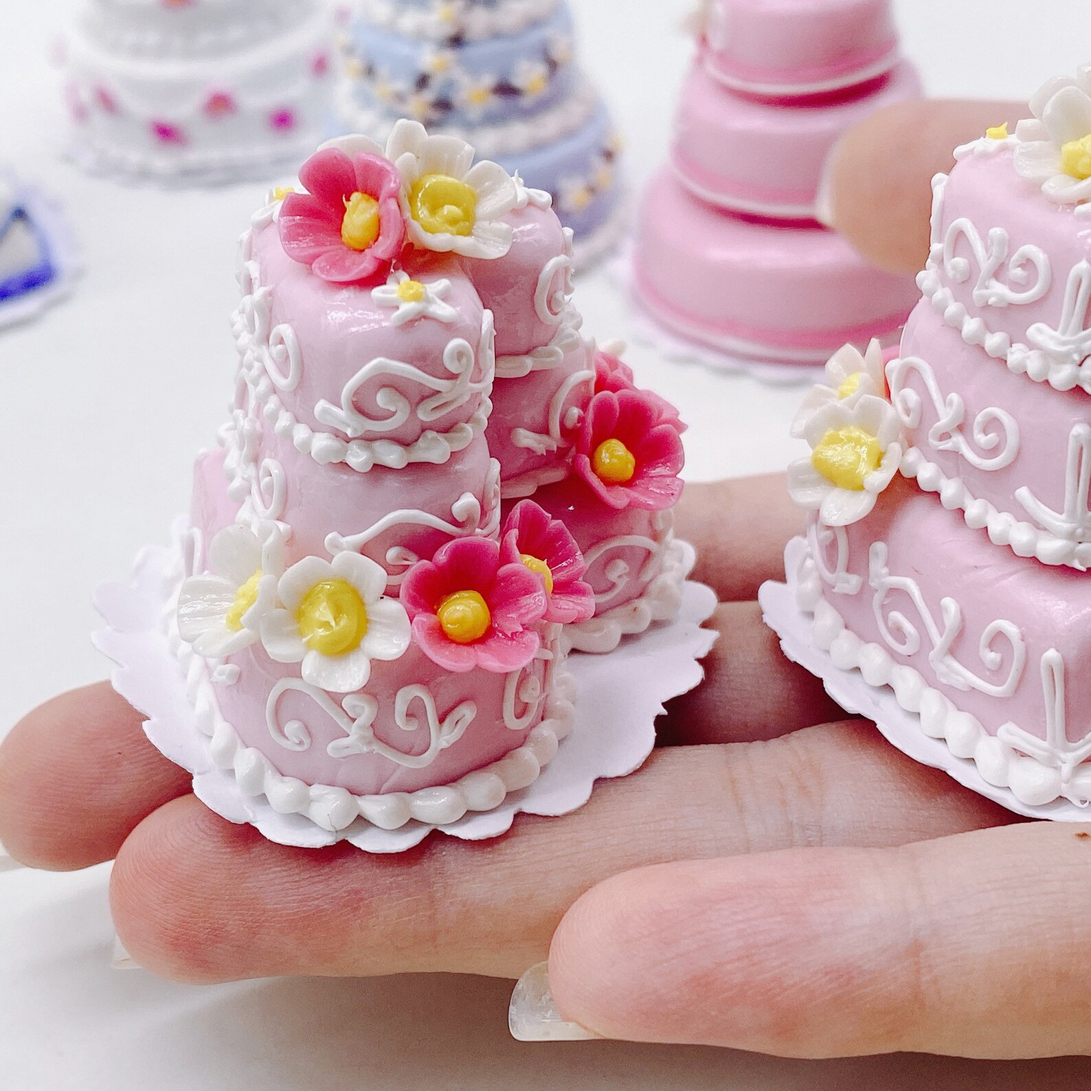 Miniature 3 Layer Sweet Cake, Miniature Sweet Cake for Dollhouse - Etsy