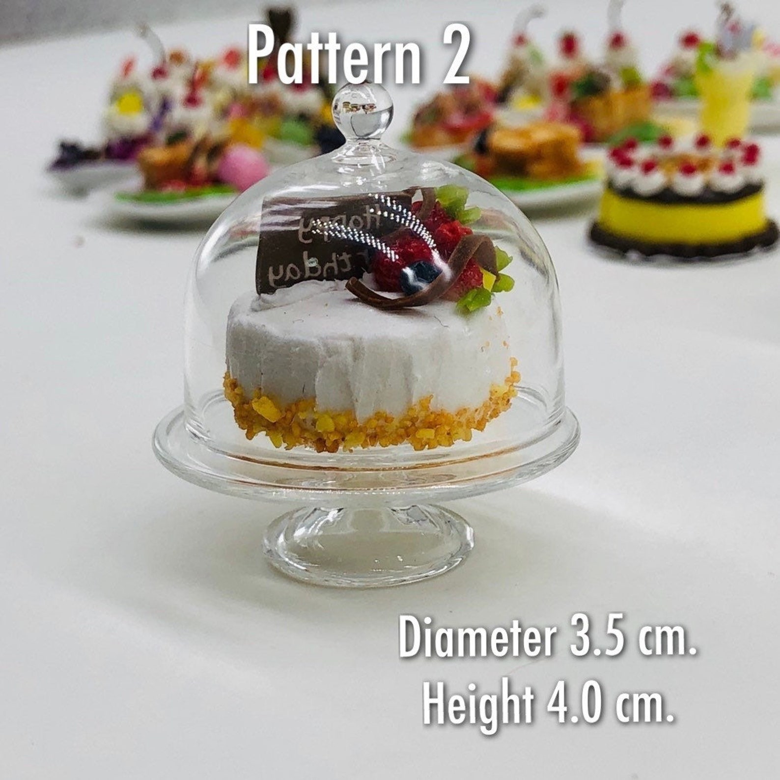 Miniature Glass Stand Miniature Jewelry Miniature Sweet | Etsy