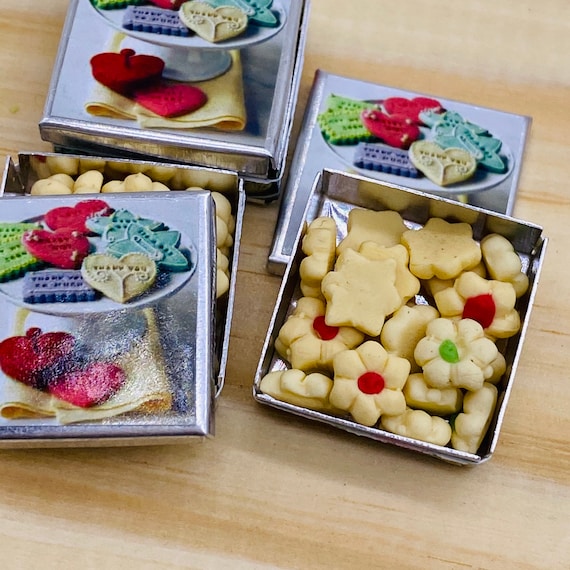 Miniature Cookies tinMiniature Christmas CollectionMiniature | Etsy