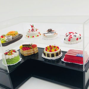 Miniature Showcase L Shape, Miniature Cabinet Decorate for Dollhouse - Etsy