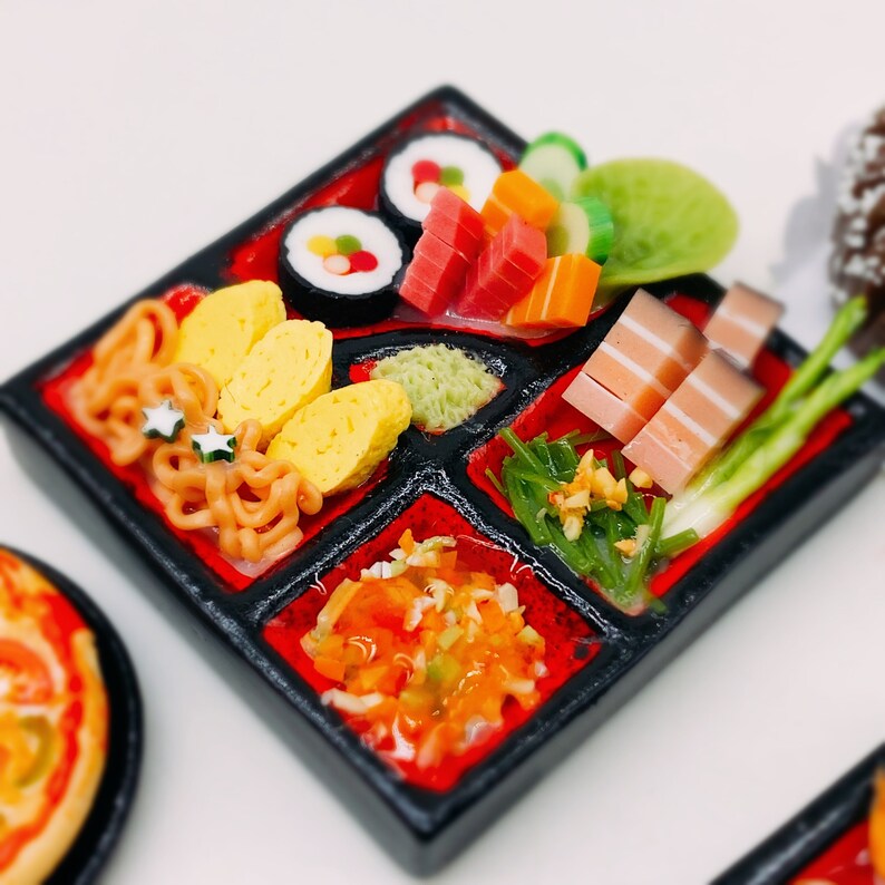 Miniature Japan Food Set Bento Miniature Food Miniature - Etsy