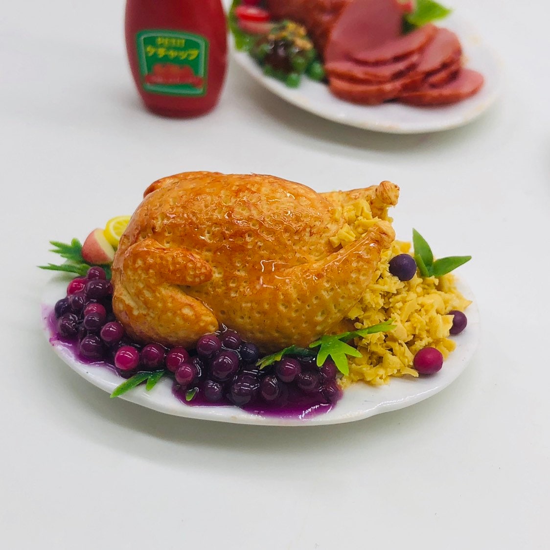 Miniature Turkey Miniature Food Thanksgiving Food Decorate | Etsy