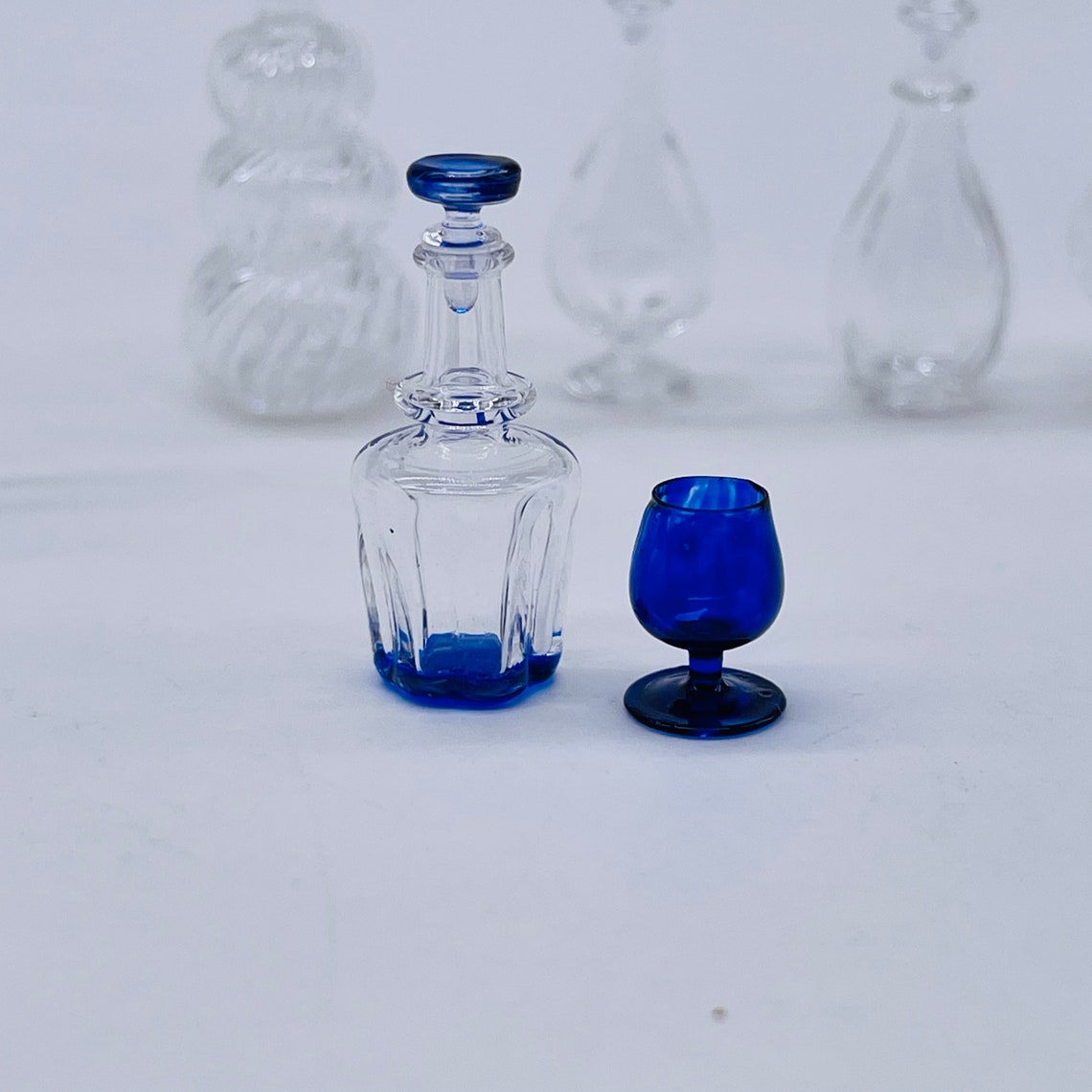 2 Pieces Miniature Jug and Glass Made From Glasses Miniature - Etsy