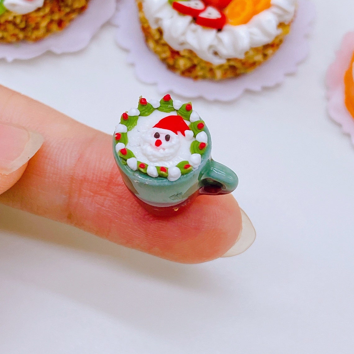 5 Pieces Miniature Beverageminiature Ceramic Cup Miniature - Etsy