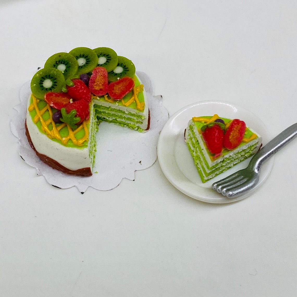 Miniature Cake and Sliced Cake Miniature Fake Cake Miniature - Etsy
