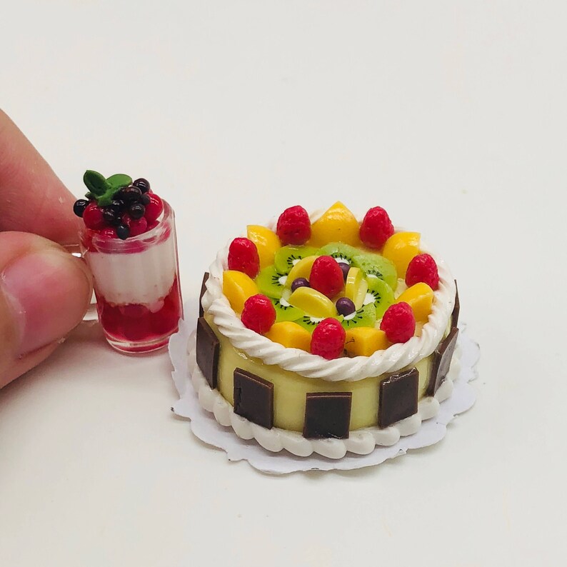 Miniature Cake with Miniature BeverageMiniature | Etsy