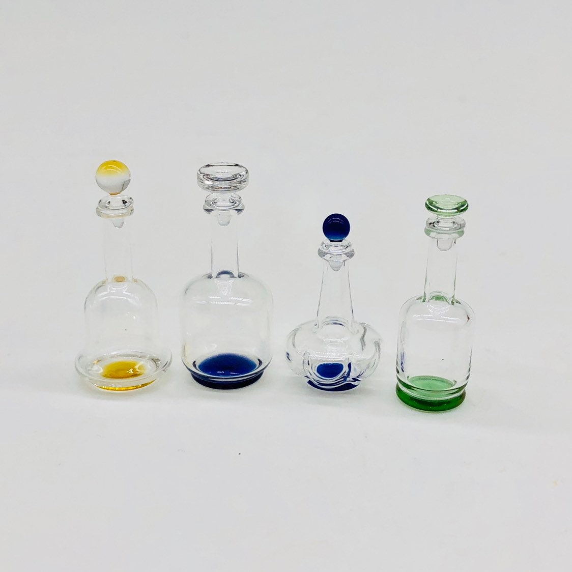 Set Miniature Bottle Glass Miniature Jewelry Miniature Sweet | Etsy