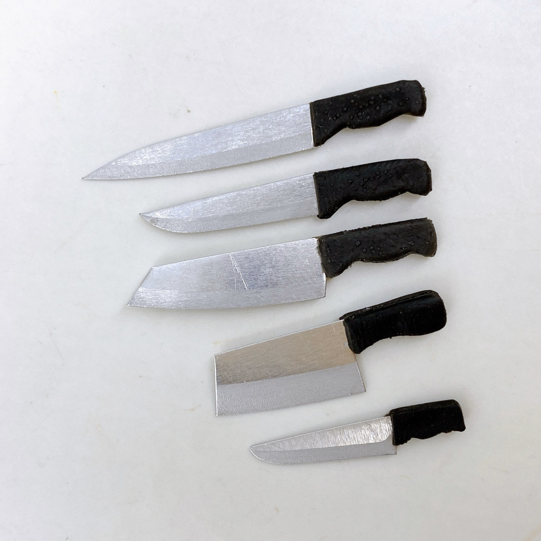 5 Pieces Miniature Knifes, Miniature Kitchen Size 1:12 - Etsy