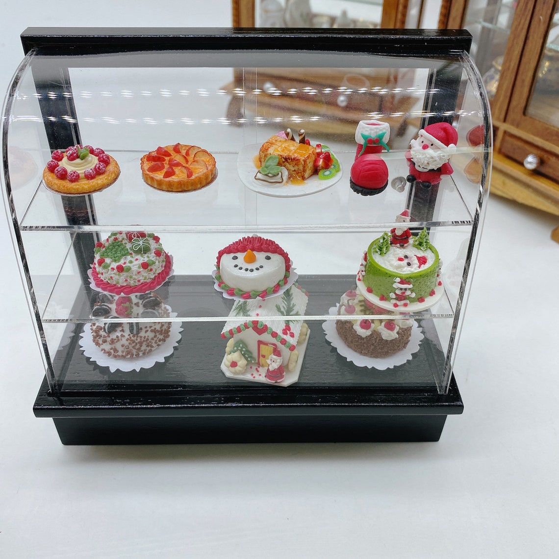 Miniature Showcase Decorate for Dollhouseminiature Bekery - Etsy