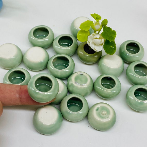 10 pieces Miniature Ceramic Gloss bowl Miniature pot,Miniature Fairy ...