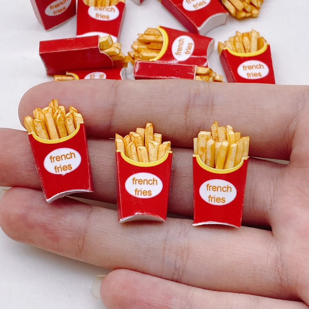 3 Pieces Miniature French Fries for Dollhouse - Etsy
