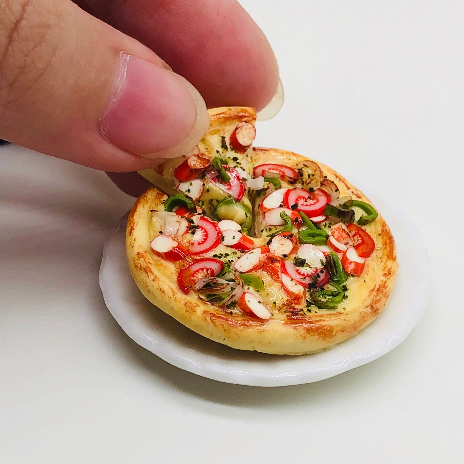 Miniature Pizza Seafood Miniature Food Miniature Bakery - Etsy