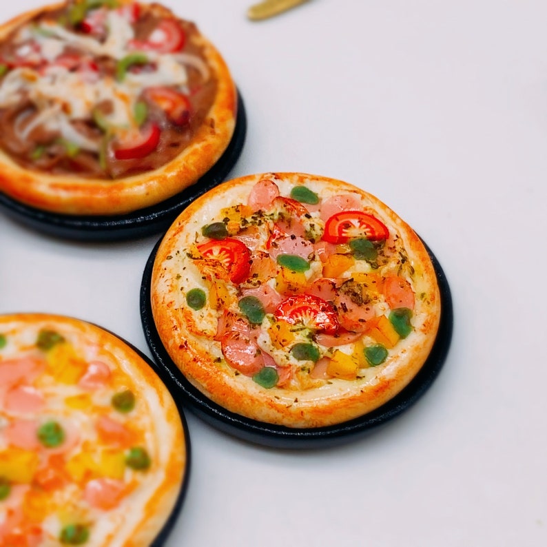 Miniature Fake Pizzaminiature Food Miniature Bakery - Etsy