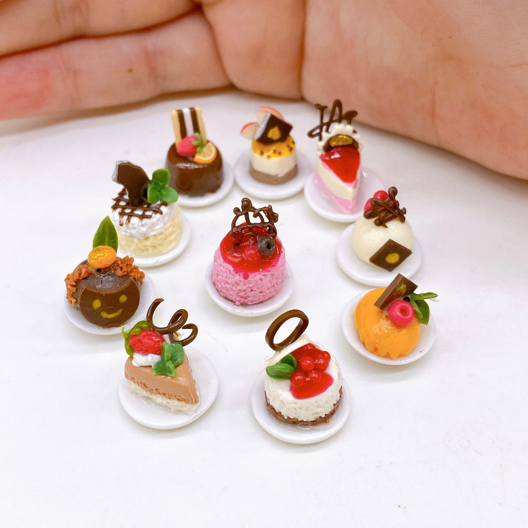 10 Pieces Miniature Mini Cake Miniature Cake for Doll's - Etsy