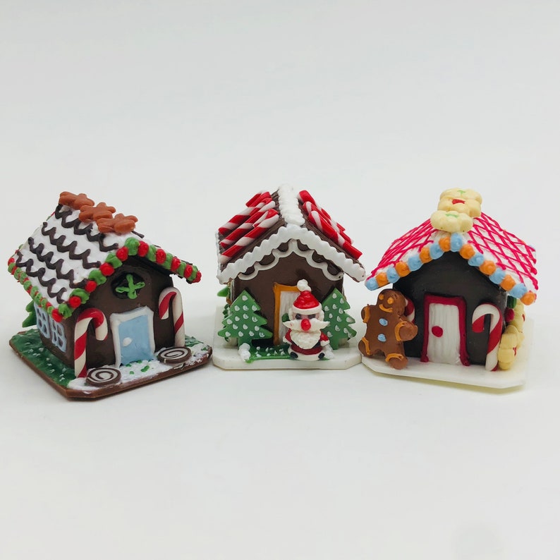 Miniature Gingerbread House 3DMiniature Christmas | Etsy