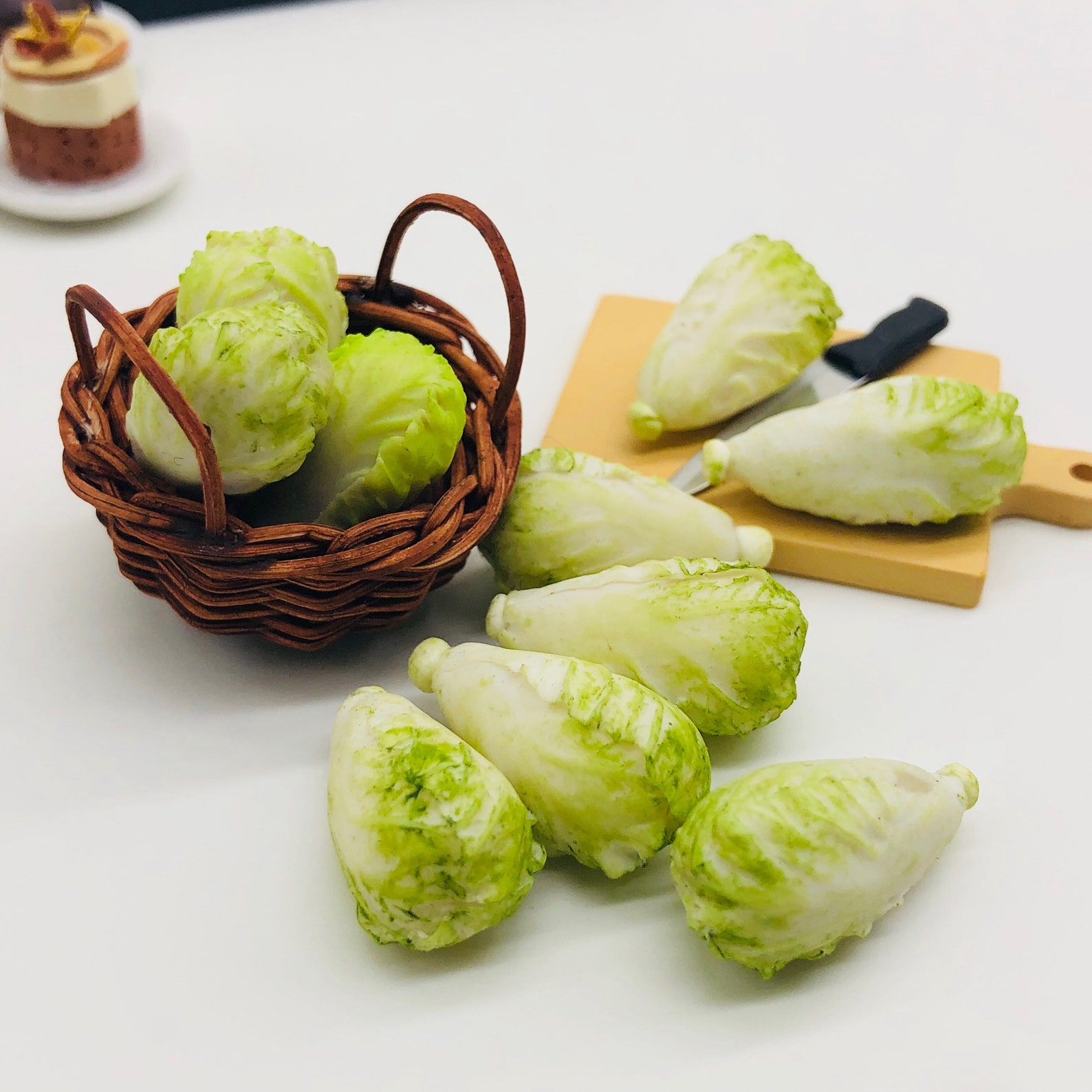 5 Pieces Miniature Lettuce Miniature Vegetable for Dollhouse - Etsy