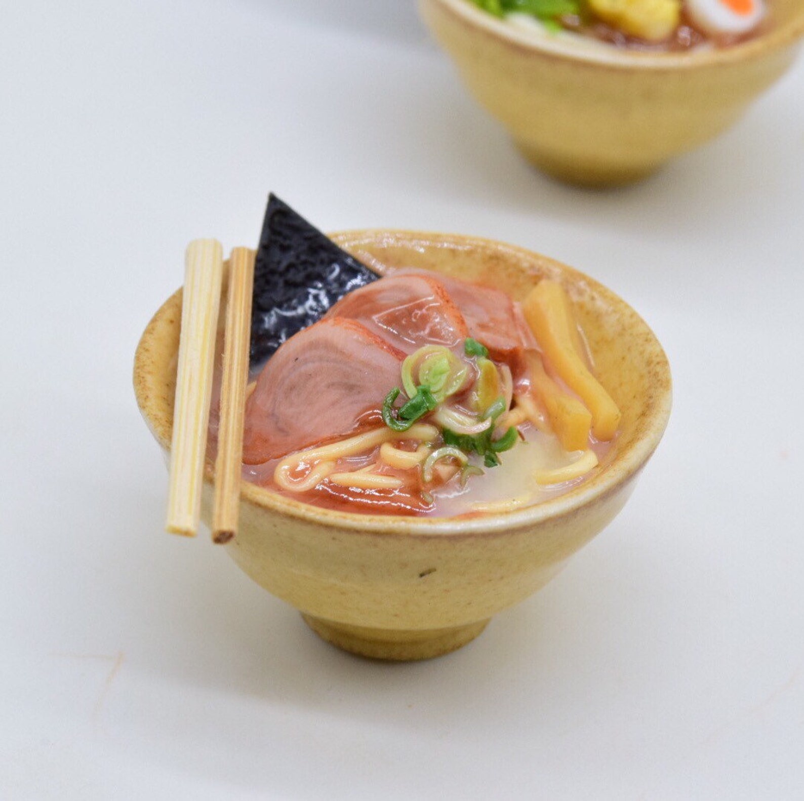 Miniature Ramen Japanese Cuisine in Ceramic Bowl Size 25 Mm - Etsy