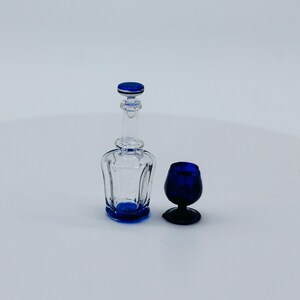 2 Pieces Miniature Jug and Glass Made From Glasses, Miniature Jewelry ...