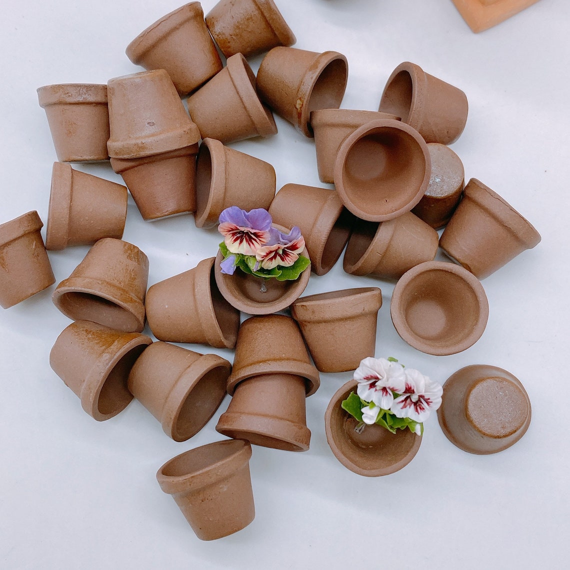 10 Pieces Miniature Pot 1.9 Cm.miniature Dollhouse Fairy - Etsy