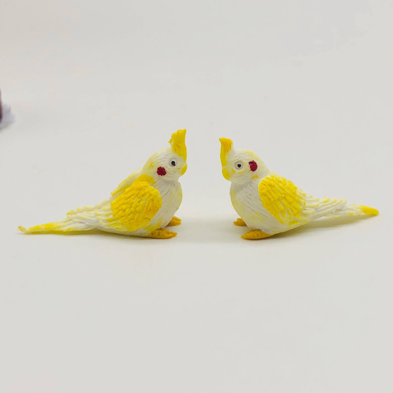 1 Pair Miniature Birds Duominiature Animal Miniature | Etsy