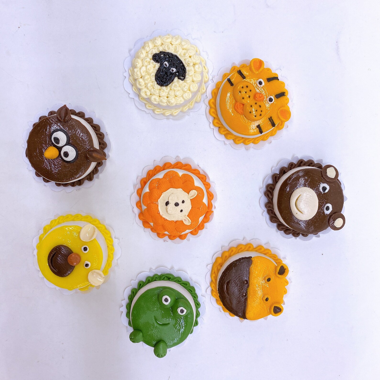 8 Pieces Miniature Cute Animal Cake Decorate for Doll House - Etsy