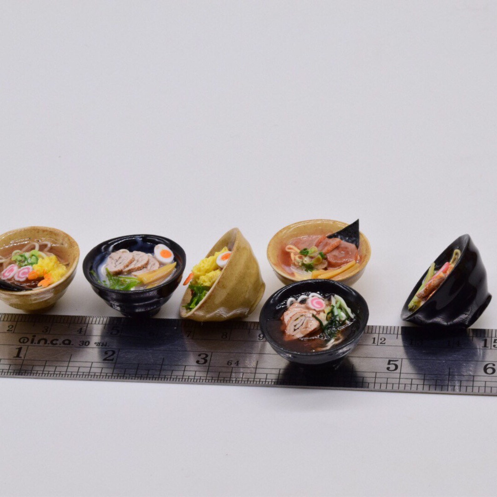 Miniature Ramen Japanese Cuisine in Ceramic Bowl Size 25 Mm - Etsy