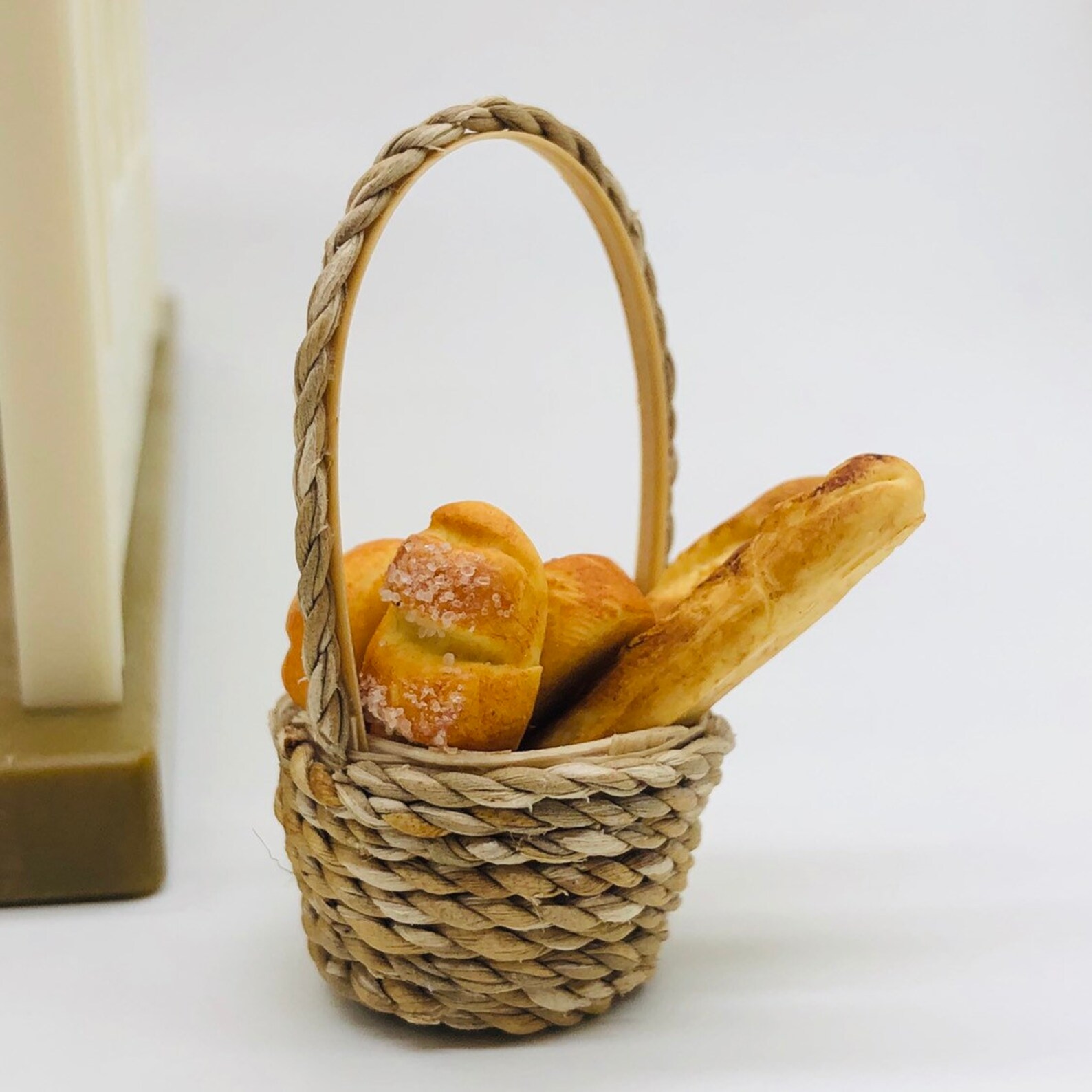Miniature Mixed Bread With Basket for Doll's House - Etsy