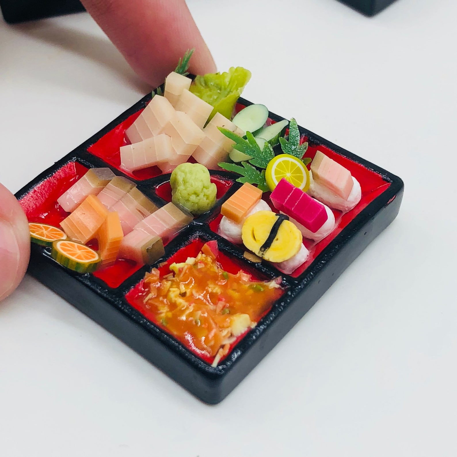 Miniature Japanese Cuisine Bento Set Miniature Food - Etsy