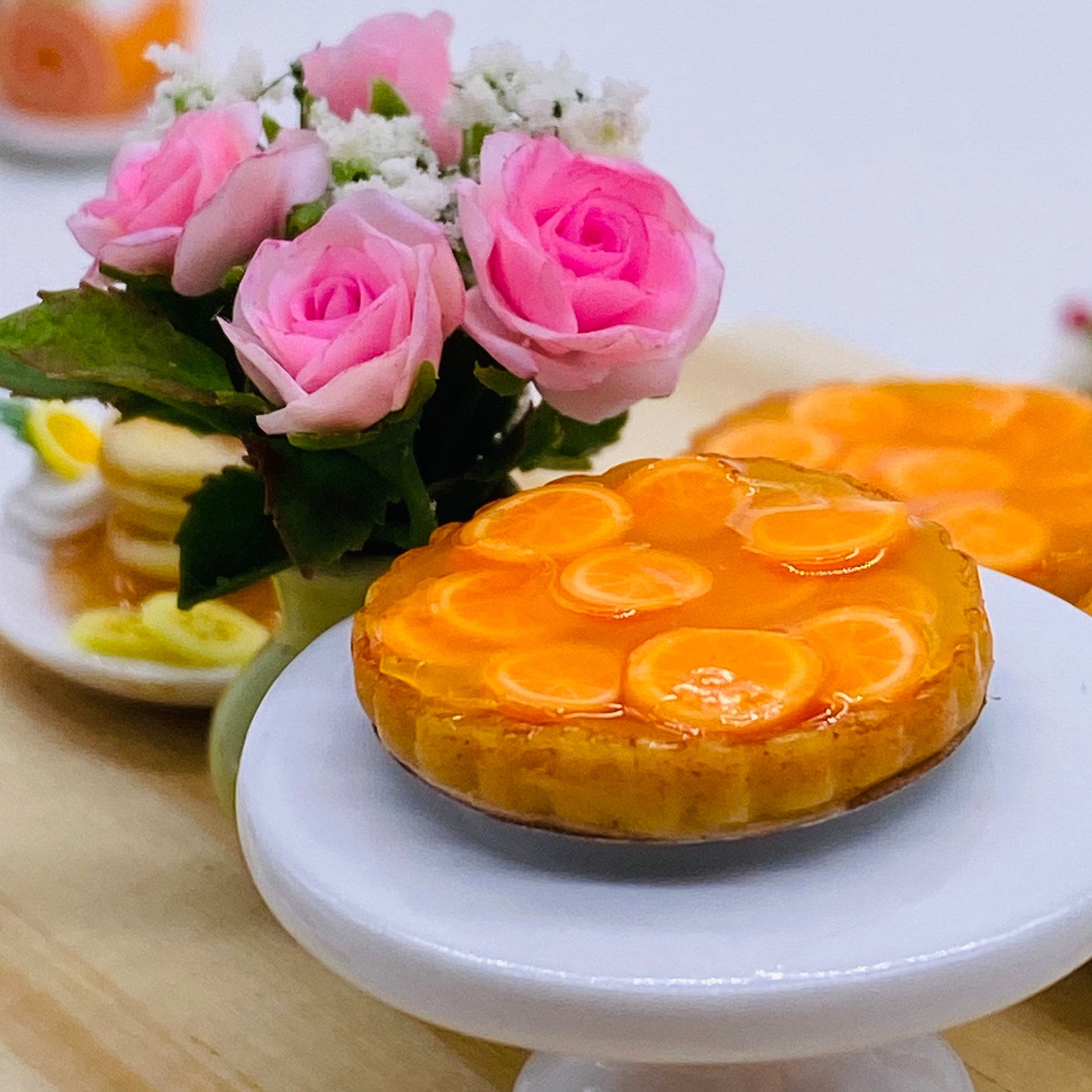 Miniature Tart Miniature Fake Food Miniature Bakery - Etsy