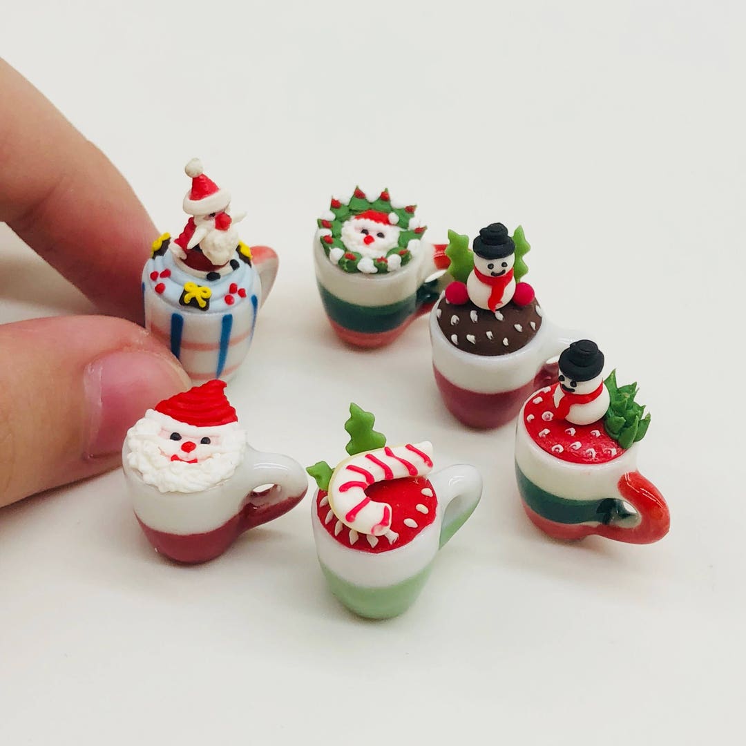 6 Pieces Miniature Beverage,miniature Ceramic Cup,miniature Coffee ...