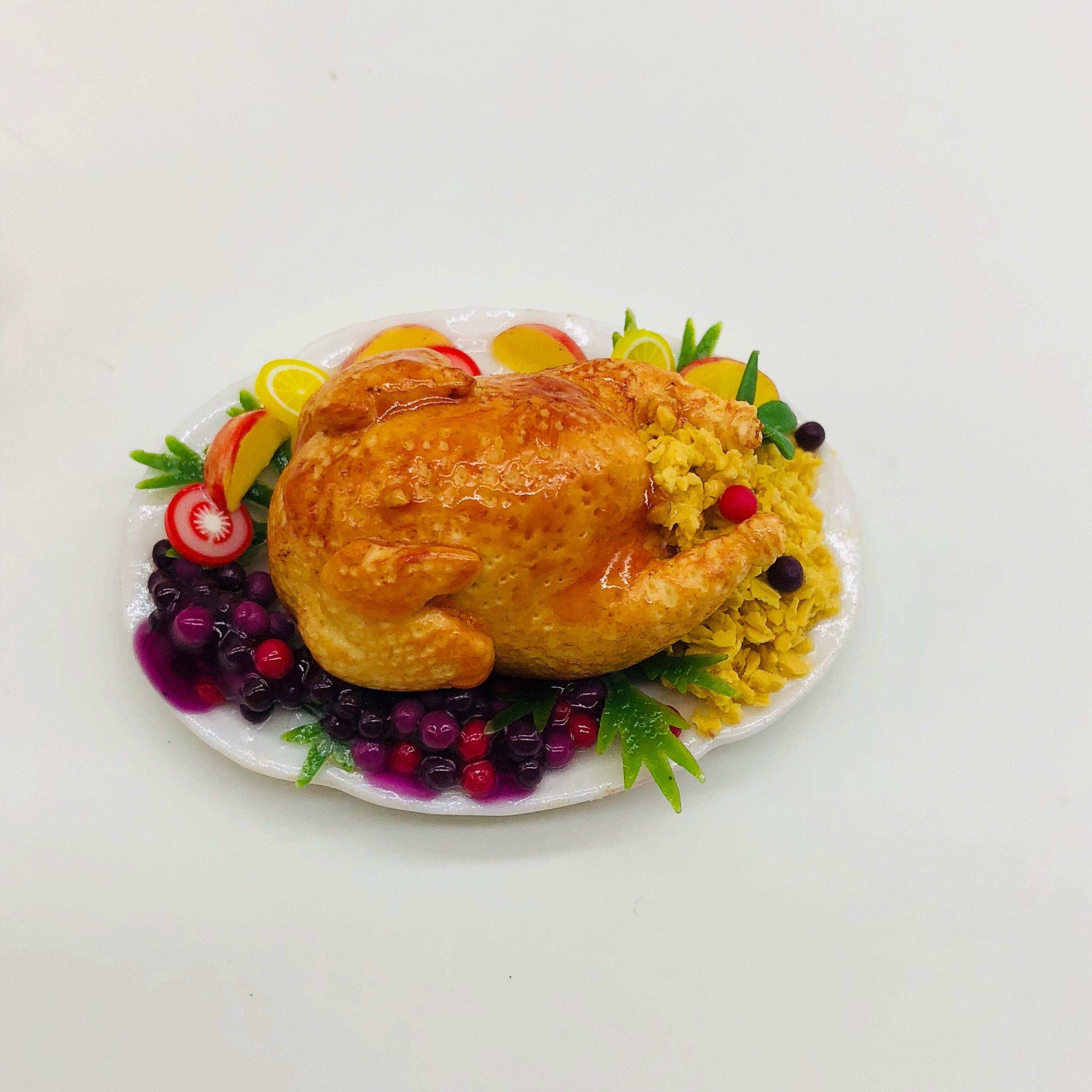 Miniature Turkey Miniature Food Thanksgiving Food Decorate | Etsy