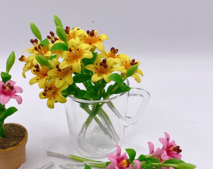 Lily Longiflorum Paper Flower Kit for 1/12th Scale Dollhouses - Etsy