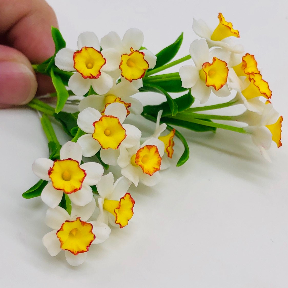 5 Bundles Miniature Daffodil Flower Size SS and S Made Clay | Etsy