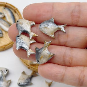 5 Pieces Miniature Fish Look Beautiful and Realistic for Garden House 1 ...