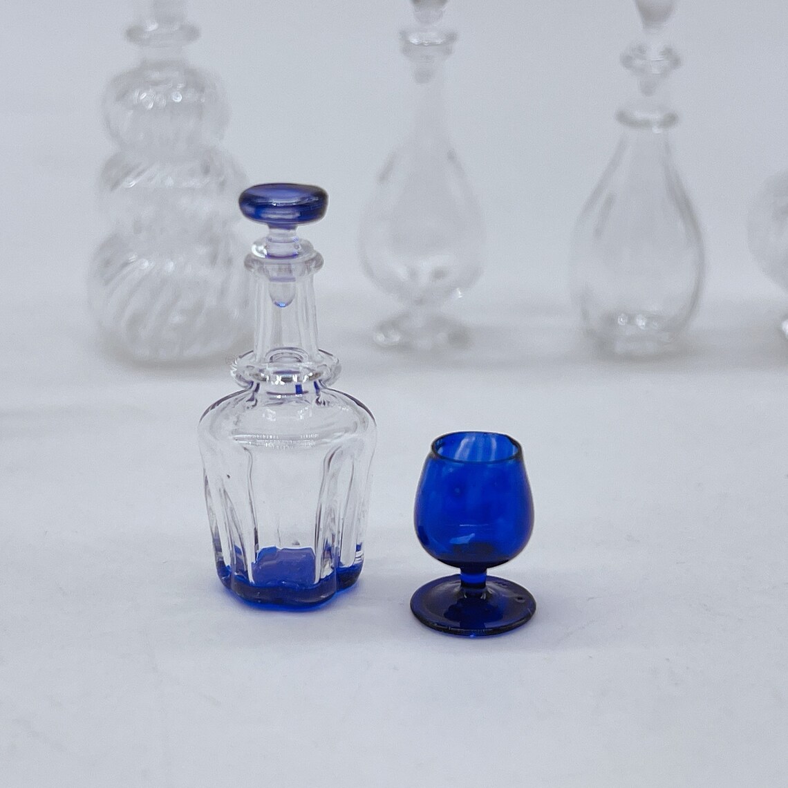 2 Pieces Miniature Jug and Glass Made From Glasses Miniature - Etsy