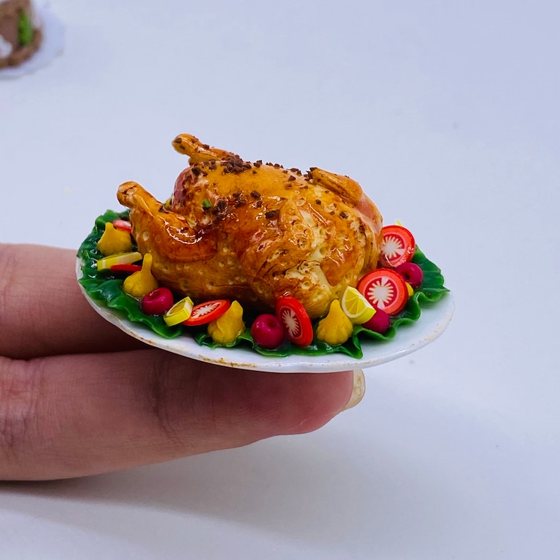 Miniature Turkey Miniature Food Thanksgiving Food Decorate - Etsy