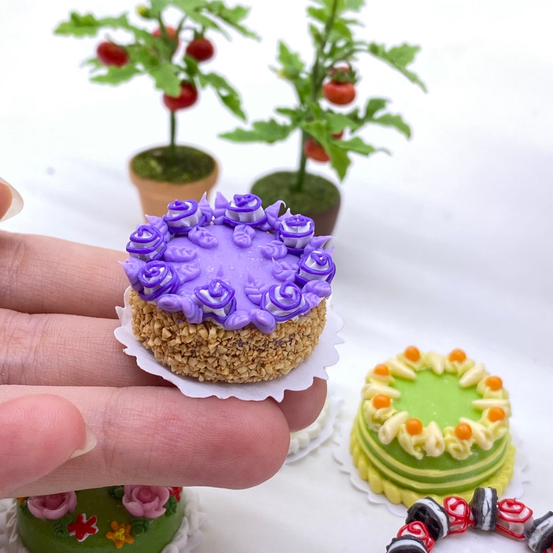 Miniature Cake: Polymer Clay Dollhouse Food (25mm) - Etsy