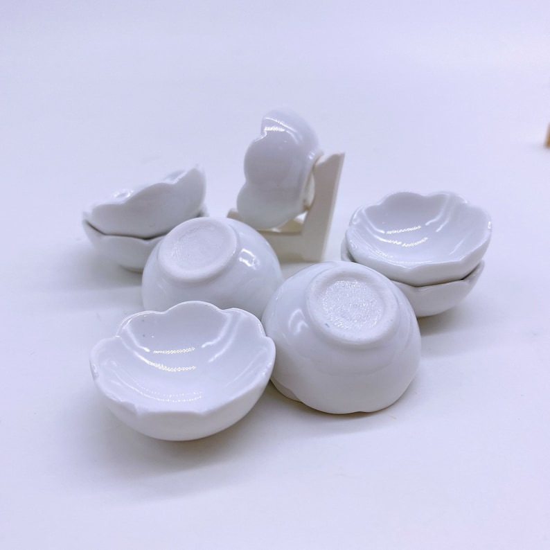 10 Pieces Miniature Ceramic Bowl 30 Mm. Decorate for Kitchen - Etsy