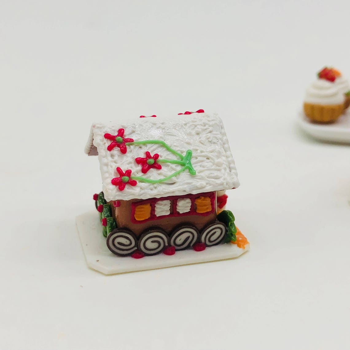 Miniature Gingerbread House 3dminiature Christmas | Etsy
