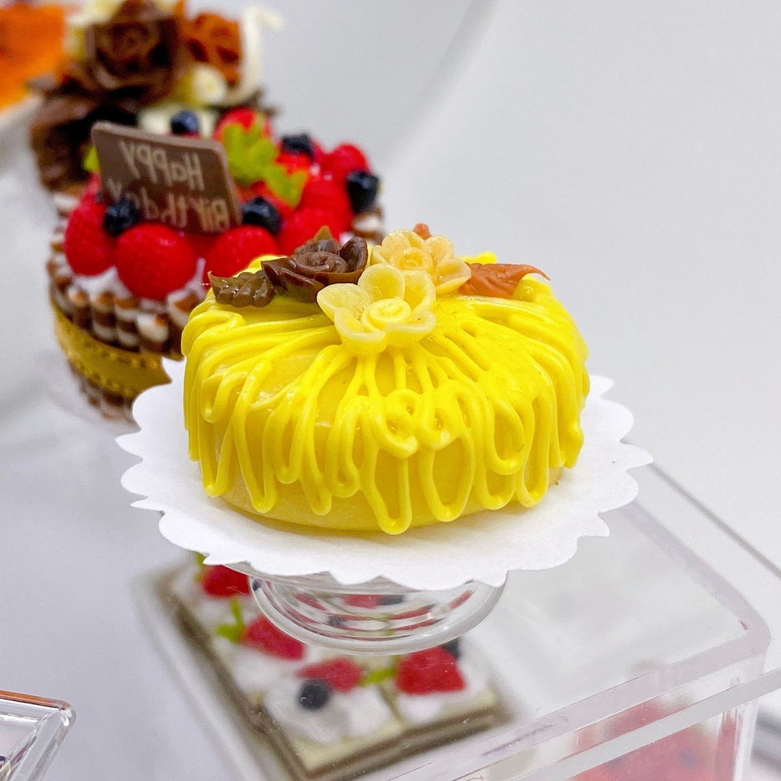Miniature Cake Size 25 Mm Miniature Fake Food Miniature | Etsy