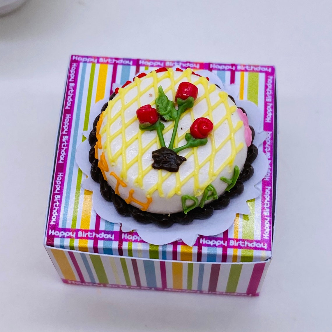 Miniature Cake size 2.5 cm. Miniature Fake Food Miniature | Etsy