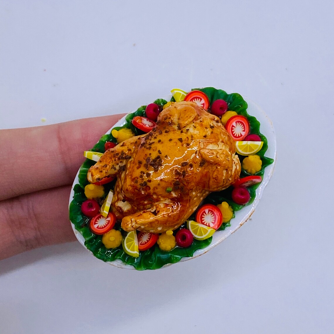 Miniature Turkey Miniature Food Thanksgiving Food Decorate - Etsy