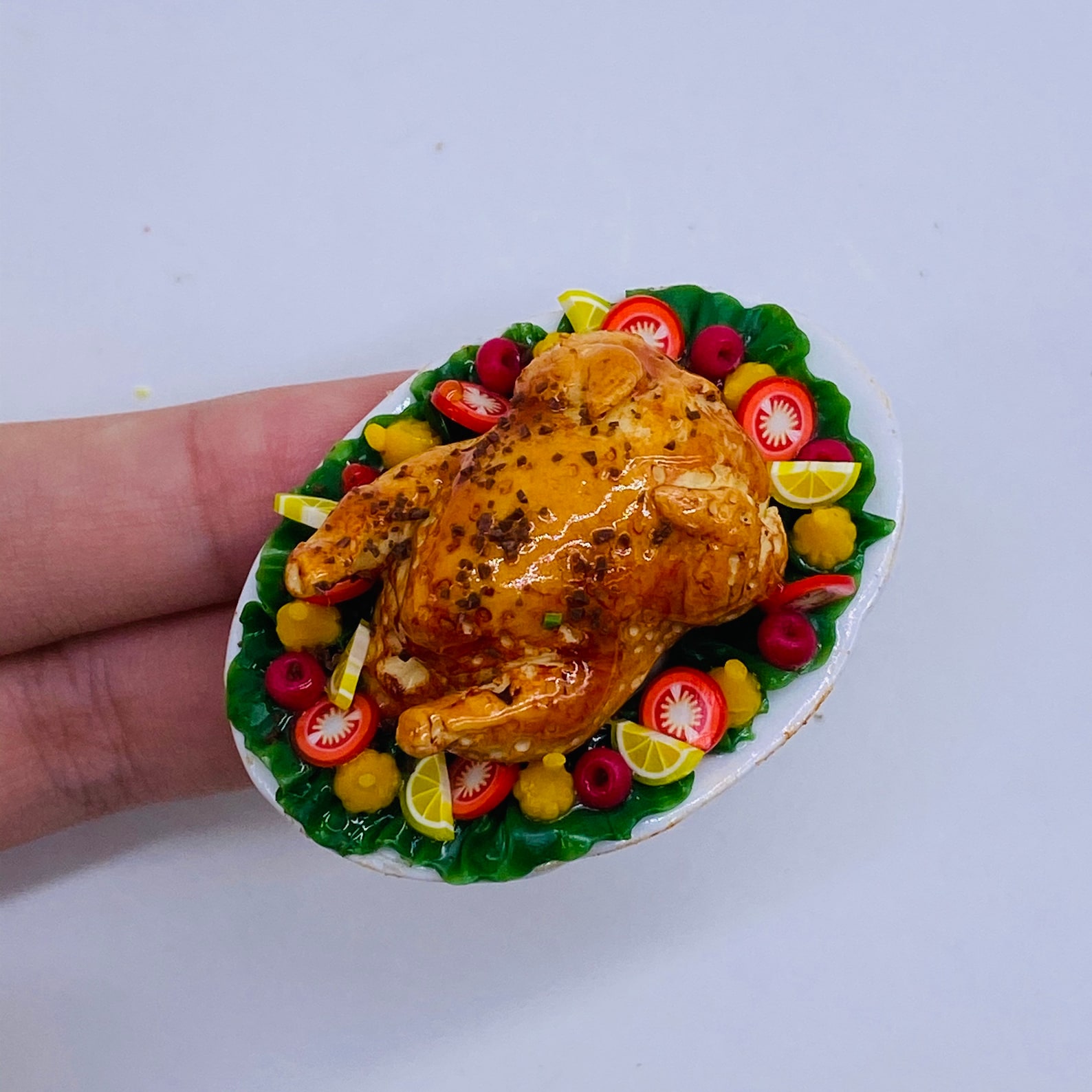 Miniature Turkey Miniature Food Thanksgiving food decorate | Etsy