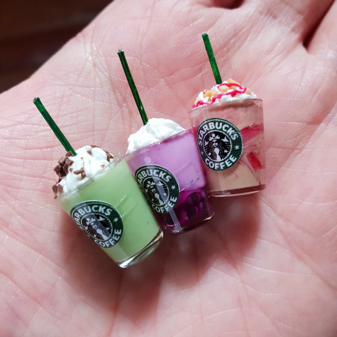 Miniatures Starbucks Coffee With Clear Plastic Dome Cap | Etsy