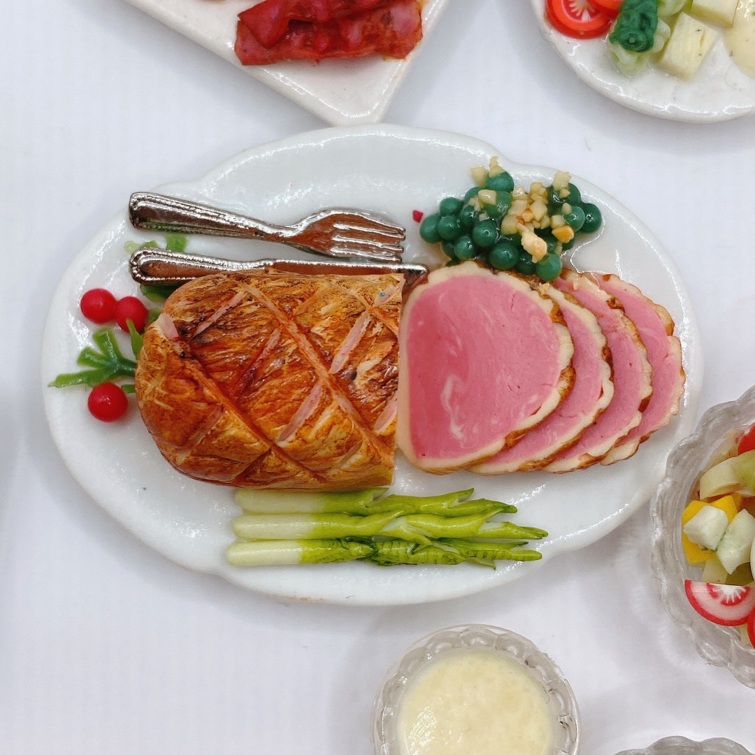 Miniature Ham, Miniature Fake Food, Miniature Food for Dollhouse - Etsy