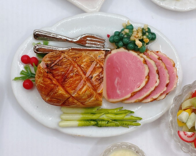 Miniature Ham, Miniature Fake Food, Miniature Food for Dollhouse - Etsy